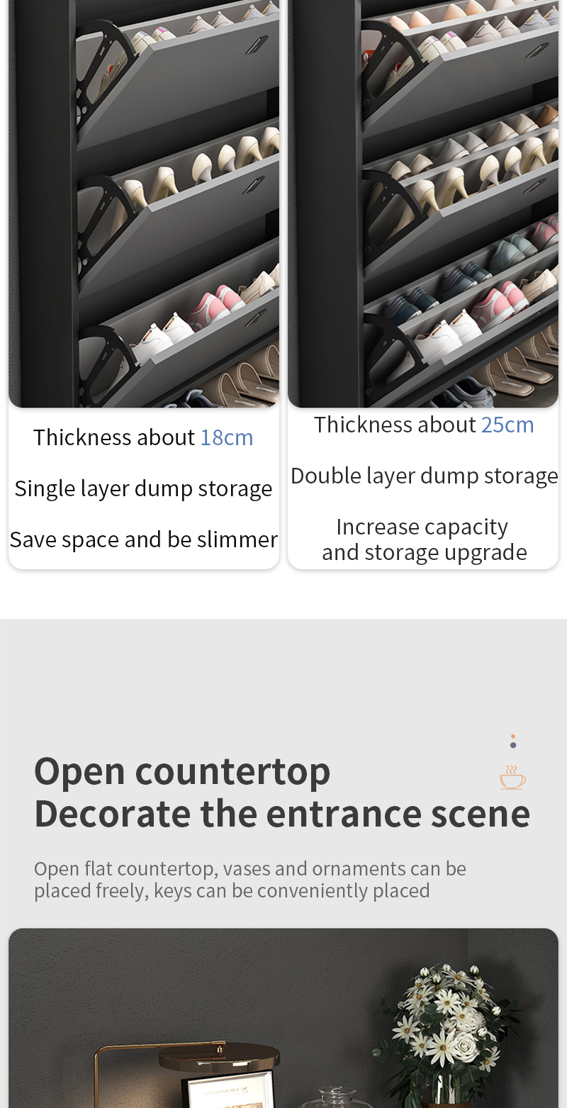 【Hot】Shoe Rack Flip Bucket Shoe Cabinet Wood Flip Shoe Rack Shoe ...