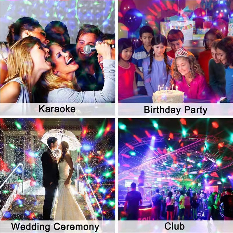 Colorful Rotating Light Bulb KTV Seven Color Flashing Stage Room ...