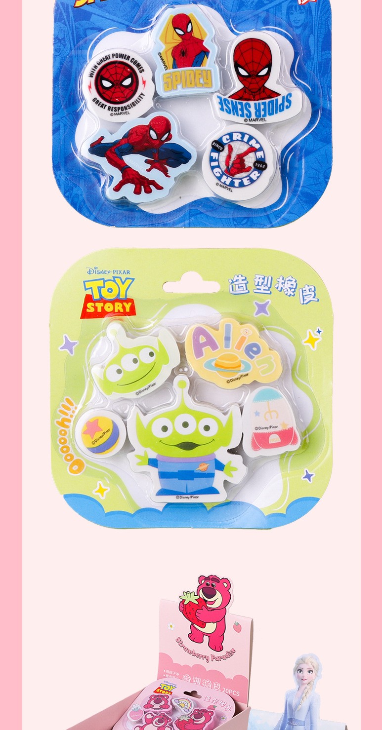 Disney Style Spiderman Strawberry Bear Ice Princess Three-Eyed Little ...
