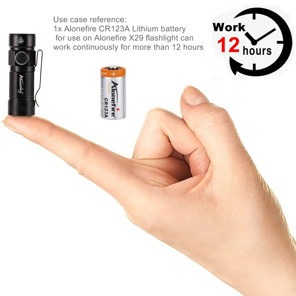 Alonefire LED Portable Mini LED Flashlight 12Hr Long Endurance Fishing ...