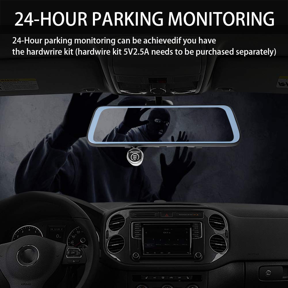 LENOVO V7 PLUS 10 inch Dash Cam Stream Media Dual Lens FHD 1080P ...