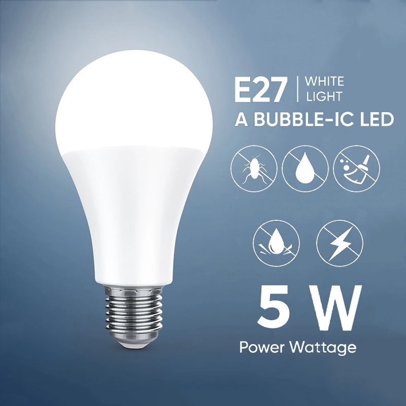 LETOBON E27 LED Bulb 5W/9W/15W/18W/25W Energy Saving High Brightness ...