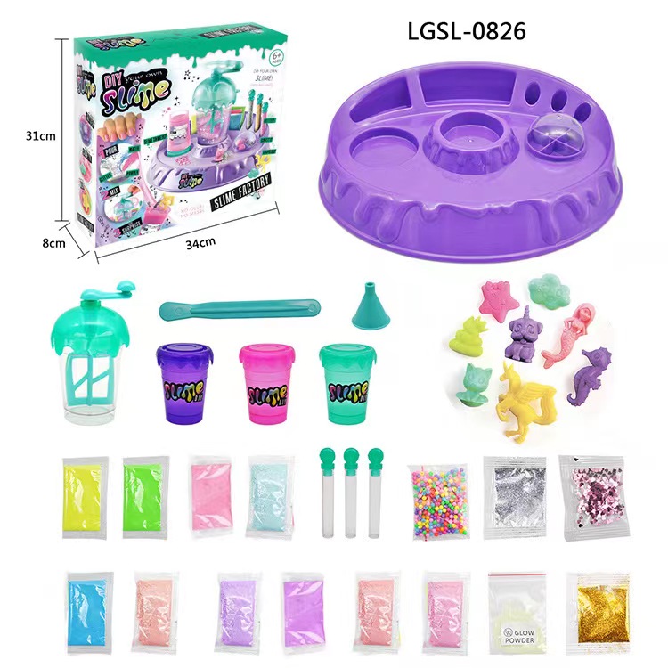 Slime Factory Slime DIY Kit Colorful Slime Crystal Mud Children ...
