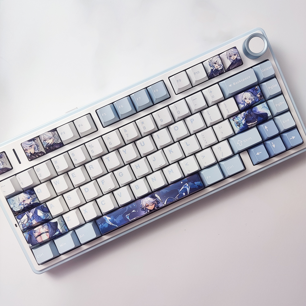 8/12pcs Luffy Keycaps Cherry Profile PBT Dye Sublimation One Piece Nika ...