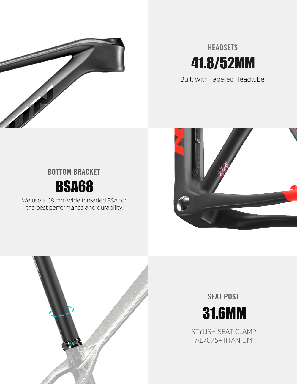 2024 LEXON Carbon Frame 29er Lexon Mountain Bike Hardtail Frames 148 ...