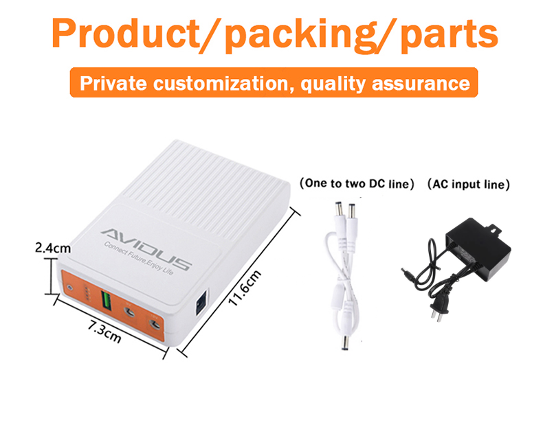 V380 PRO x AVIDUS 10400mAh Mini UPS Battery Backup for WiFi Router ...
