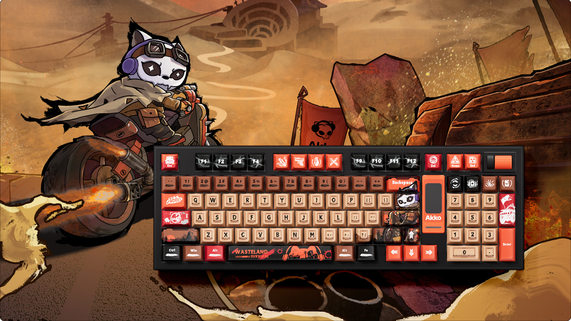Akko Wasteland Survival 5098B Wireless Mechanical Keyboard, First with ...