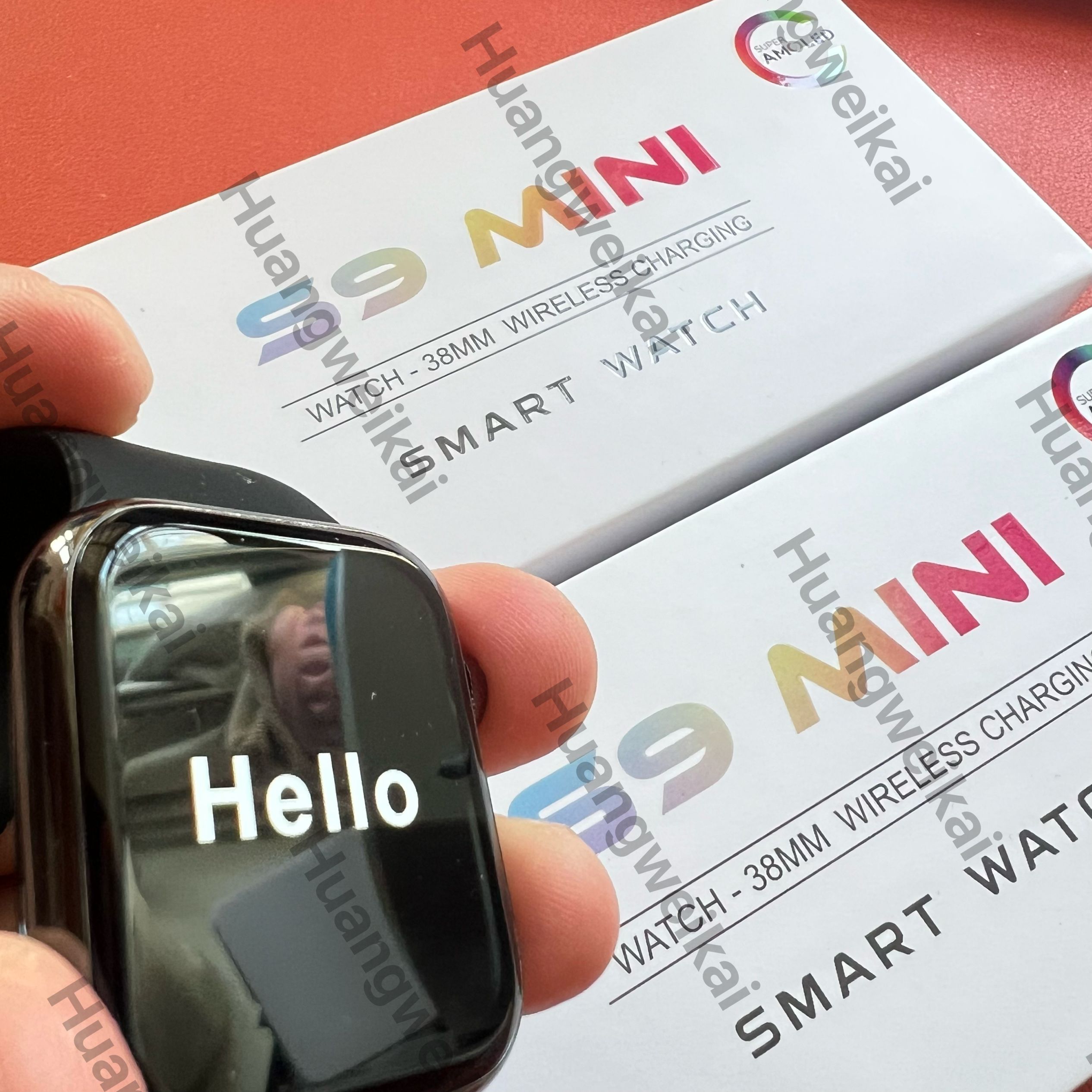 Hello S9 MINI 2026 3 strap smart watch 38/40/41mm size Stainless steel ...