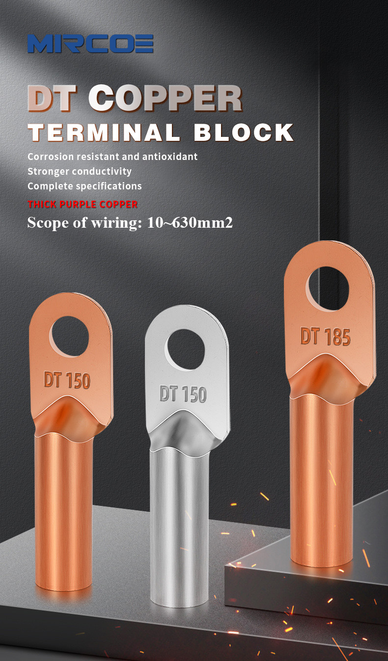 DT10 to DT300 A-level DT copper nose terminal block Lug 120mm2-300mm2 ...