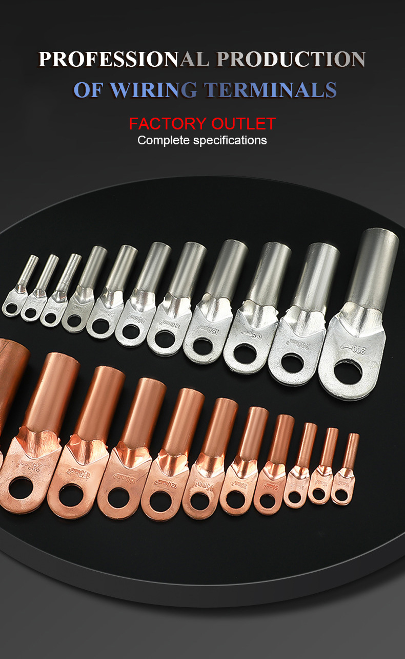 DT10 to DT300 A-level DT copper nose terminal block Lug 10mm2-95mm2 ...