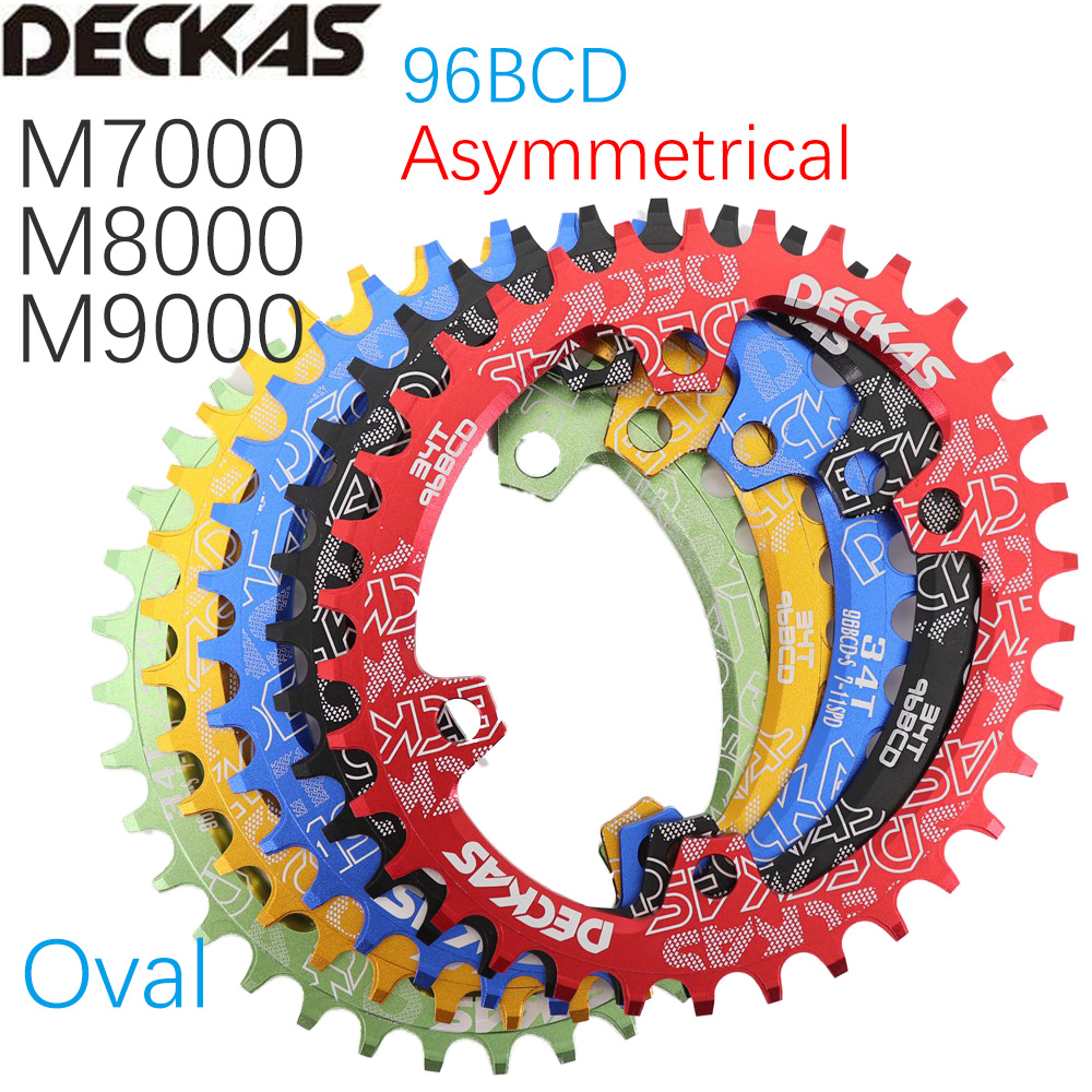 Deckas Chainring Oval 32T 34T 36T 38 Tooth 96 BCD for Shimano Deore M6000 SLX M7000 XT M8000 XTR ...