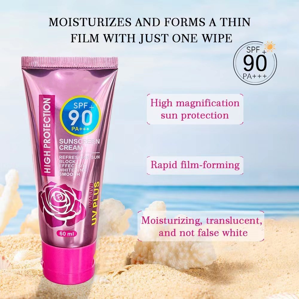 BUY 1 TAKE 2 Original Rose SPF90+++ Sunscreen Cream High Protection UV PLUS 60ml | Shopee ...