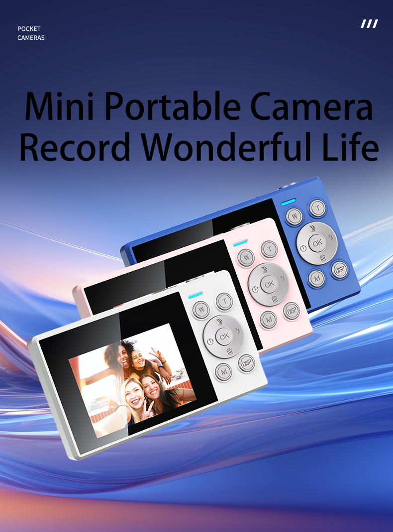 Portable Digital Camera Dual Screen Digital Camera 50MP 4K Video ...