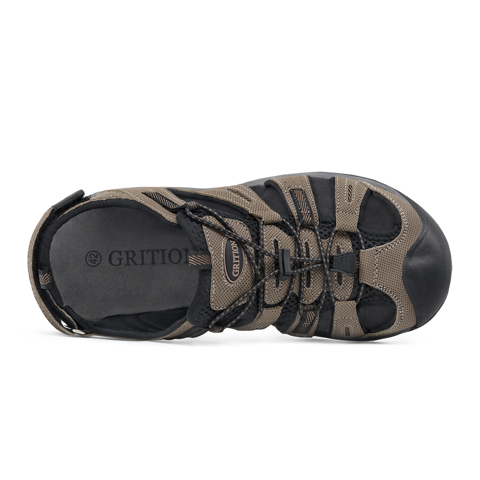 GRITION Men's sandals for beach climbing walking breathable cool ...