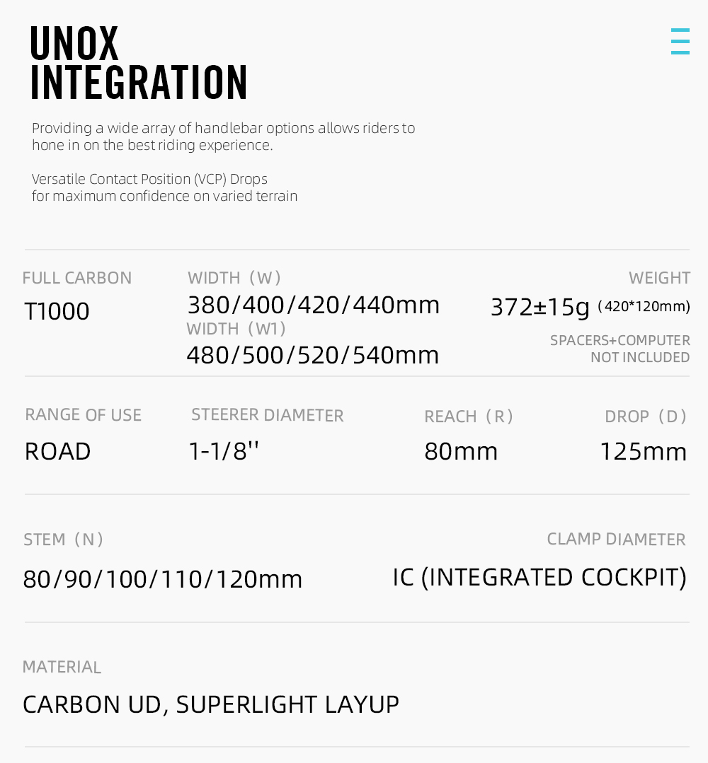 LEXON Gravel Handlebar Carbon Road Integrated 28.6mm Road Bike Bar With ...