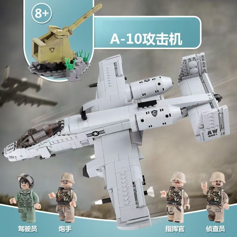 A10 Thunderbolt II Attack Plane Building Blocks 961 Pcs XINGBAO Plane ...