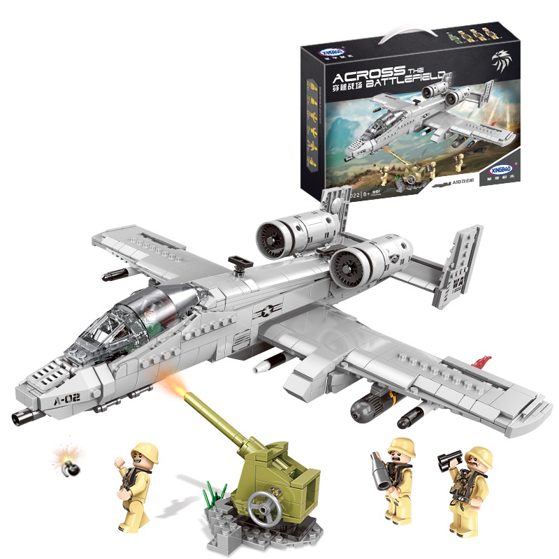 A10 Thunderbolt II Attack Plane Building Blocks 961 Pcs XINGBAO Plane ...