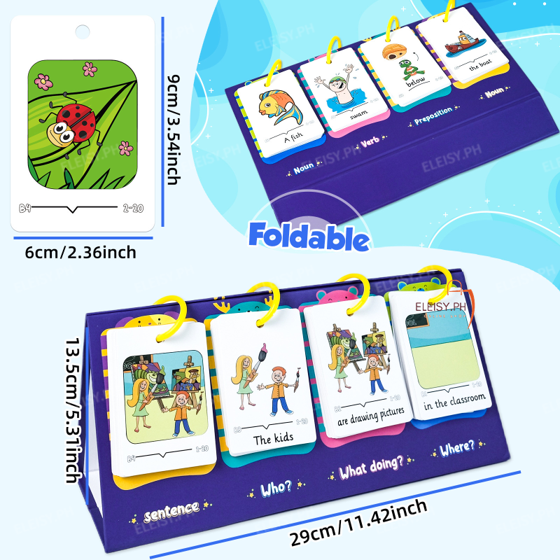 From PH Sentence Building Cards Phrase Training Flip Chart Flash Cards ...