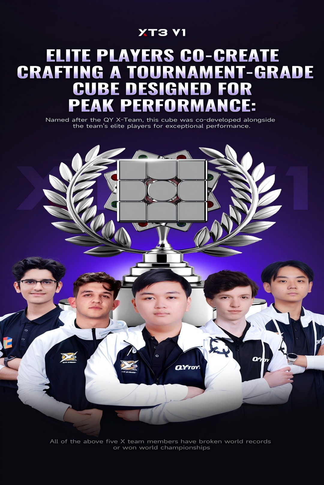 QiYi XT3 V1 3x3 Magnetic Cube Professional XT3 V1 Pioneer UV MagLev ...