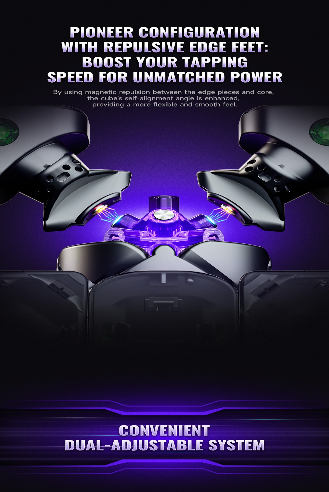 QiYi XT3 V1 3x3 Magnetic Cube Professional XT3 V1 Pioneer UV MagLev ...