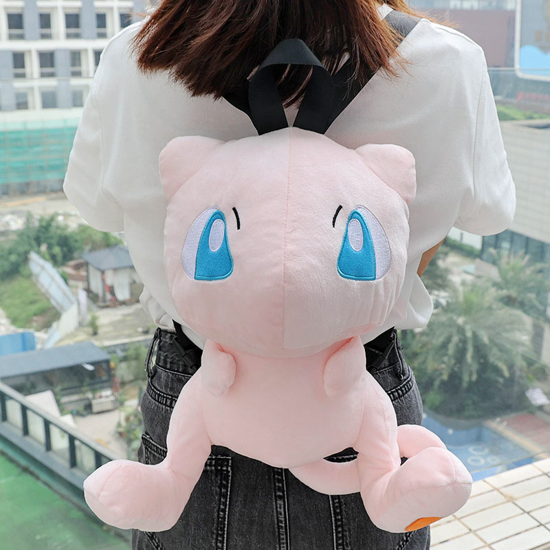10 Styles Pokémon Plush Toy Backpack Large Cartoon Mew Eevee Gengar ...