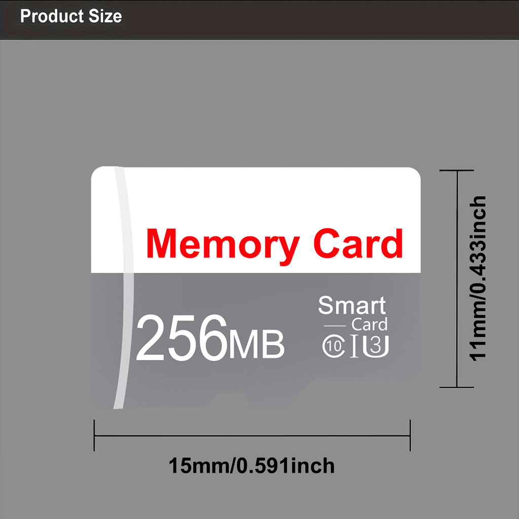 256MB microSD (TF) Card - Class 10 A1 Small Capacity for Phones ...