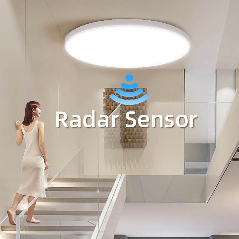 Led Radar Sensor Ceiling Light Motion Sensor Lights Smart Lamp PIR Auto ...