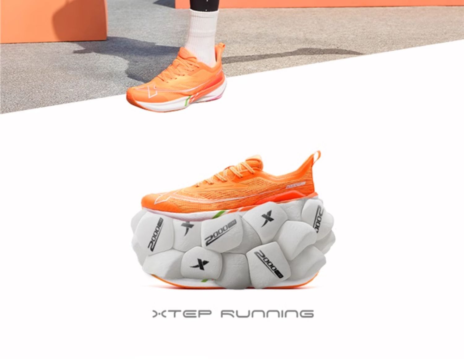 XTEP 2000KM 2.0 Men Running Shoes Rebound Support Professional ...
