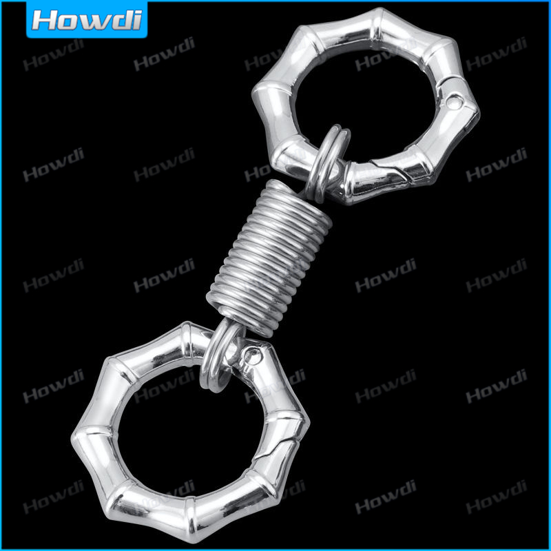New Double Rings Spring Keychain Personalized Hanging Key Chain ...