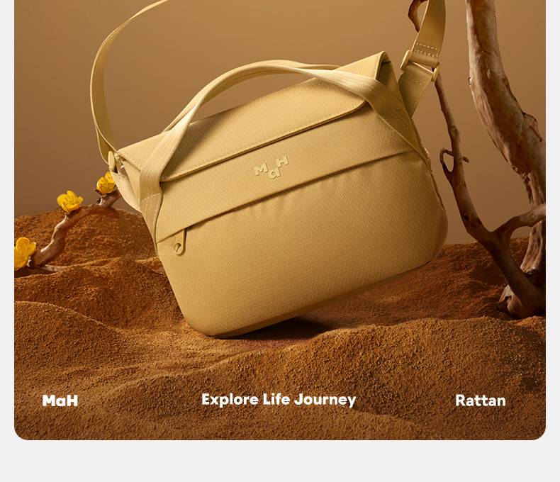 MAH Airy Rattan Yellow Corssbody Bag Back to School Handbag Waterproof ...