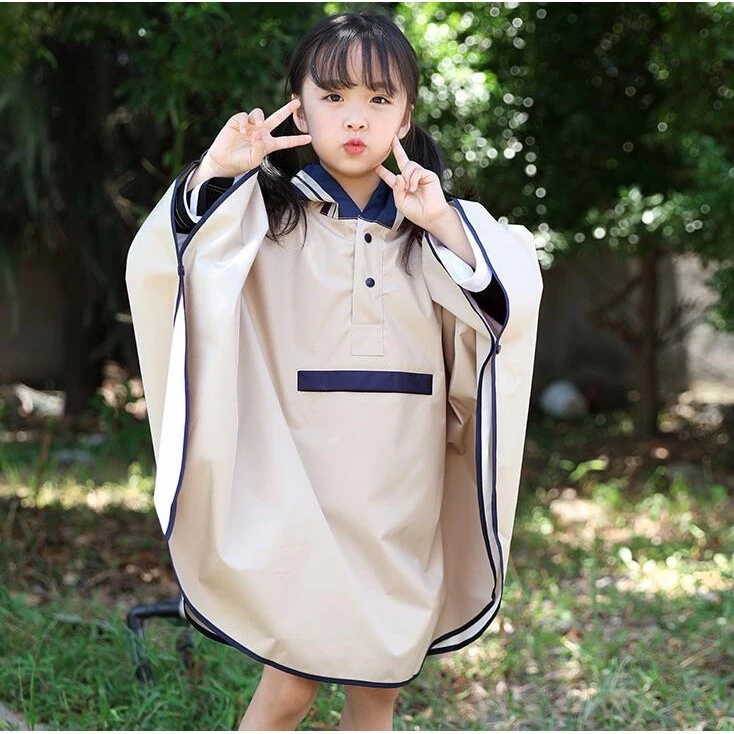 【24h Ship】Children's Raincoat Cloak Style Boys Girls Schoolbags Premium ...