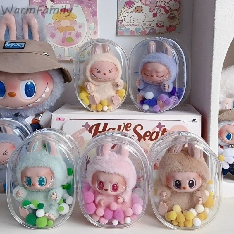 (Local Stock) Labubu V2 V1 Thicken Transparent Storage Box Case 18CM ...