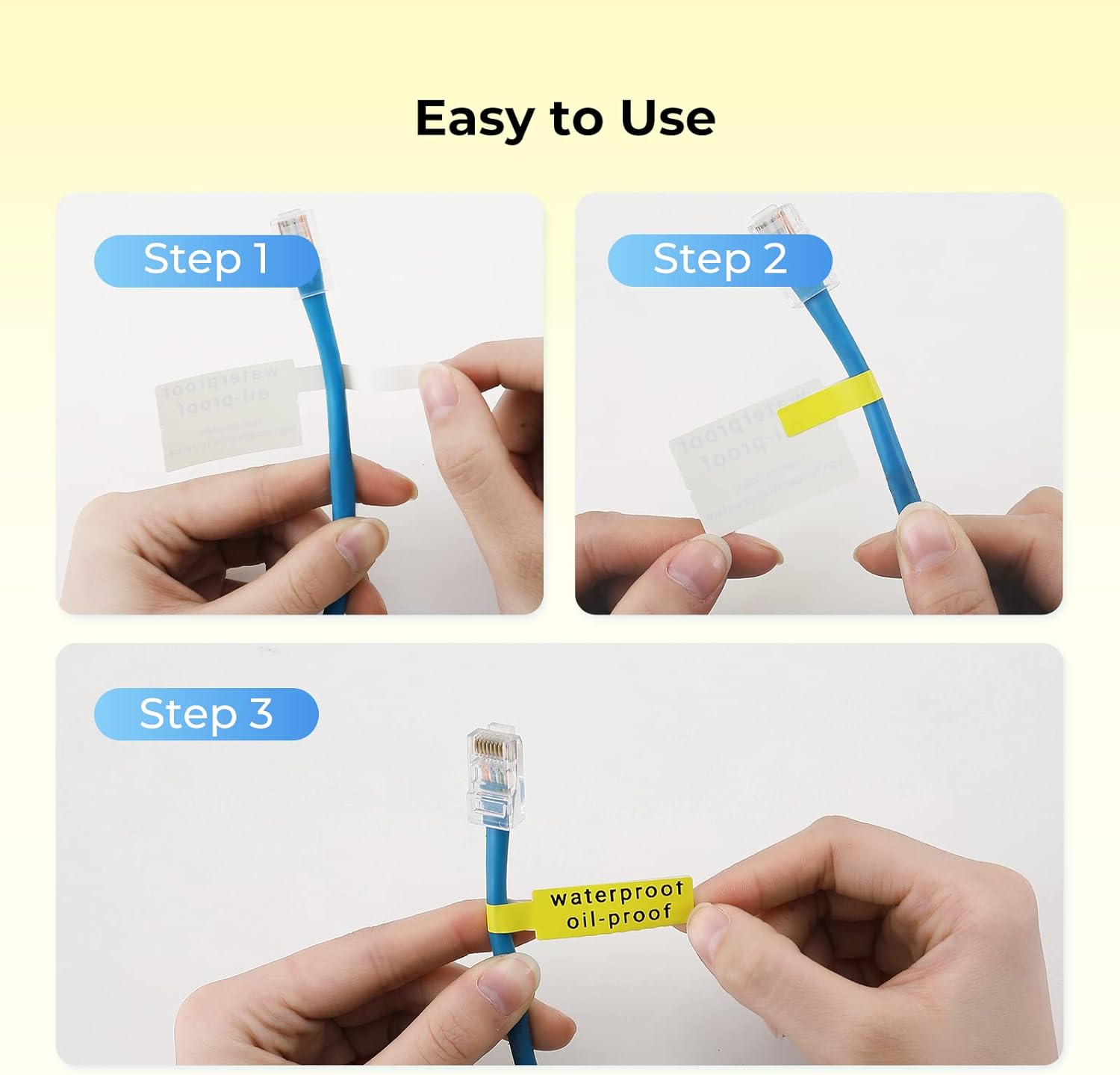 Local-NIIMBOT B21/B1/B31 Cable label paper suitable for network cable ...