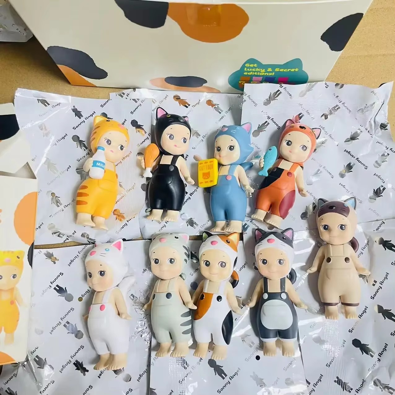 12Pcs/9Pcs Sonny Angel Blind Box Hippers Animal Cat Life Dreaming ...