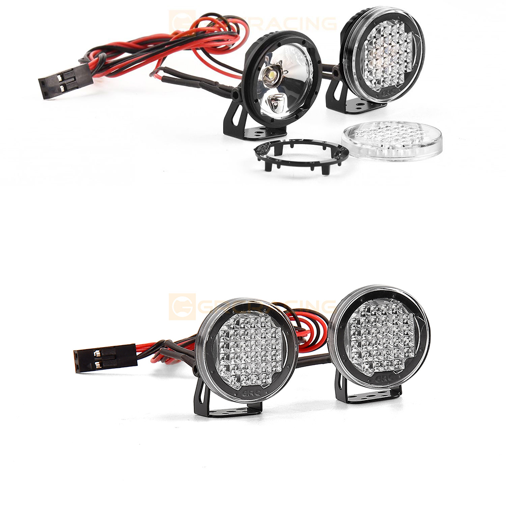 GRC 1/8 1/10 1/18 RC Car LED Light Simulation Climbing 22mm Circular ...