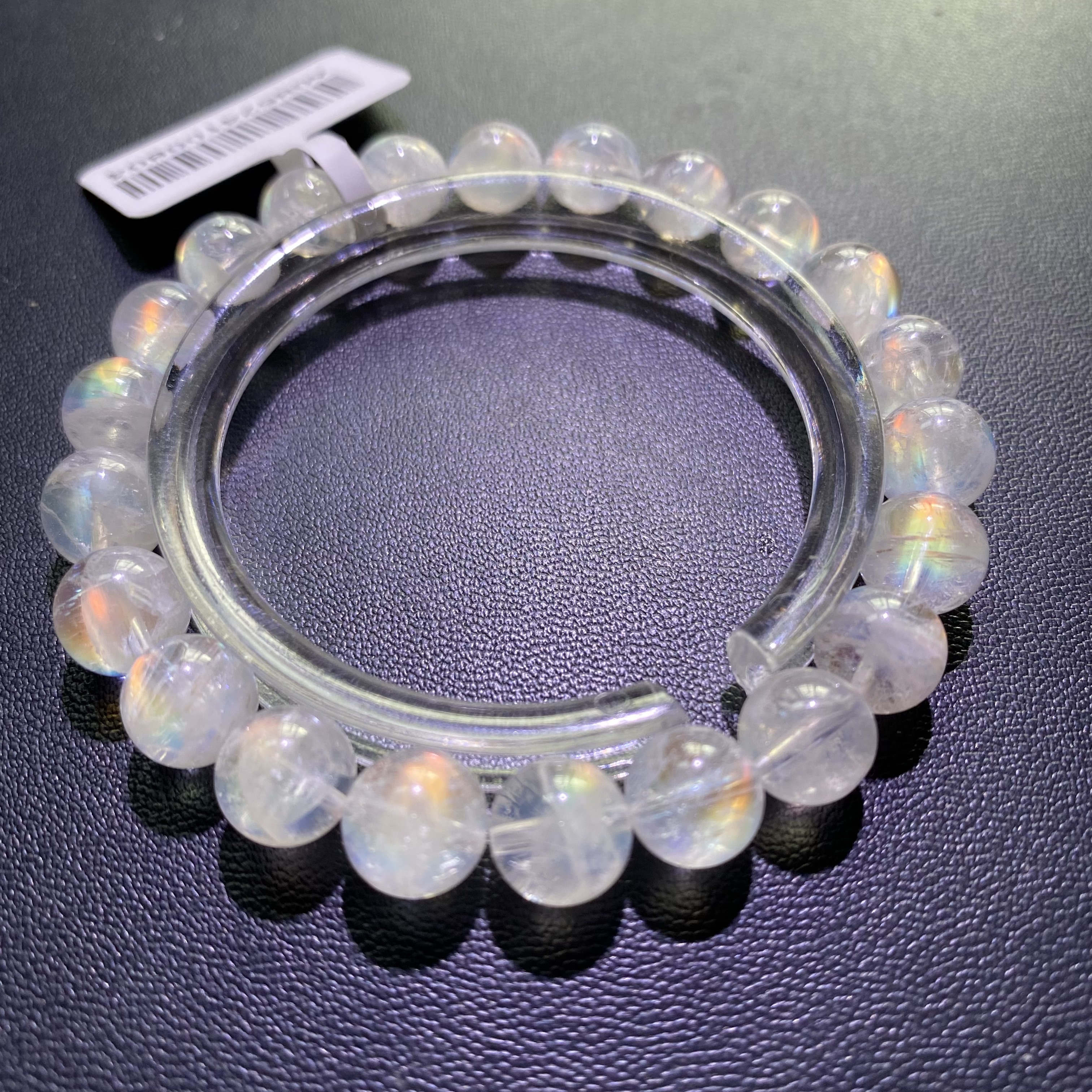 HANLE natural high quality Madagascar rainbow moonstone bracelet with ...