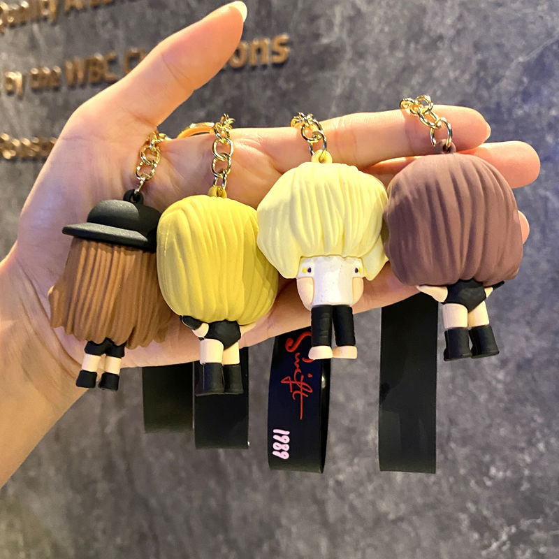 Singer Taylor Swift Keychain Q Version Female Singer Keychain Doll Gift ...