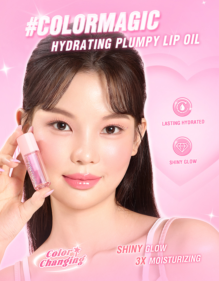 PINKFLASH Plump Lip Oil Color Changing Lip Gloss Hydrating Moisturizing ...