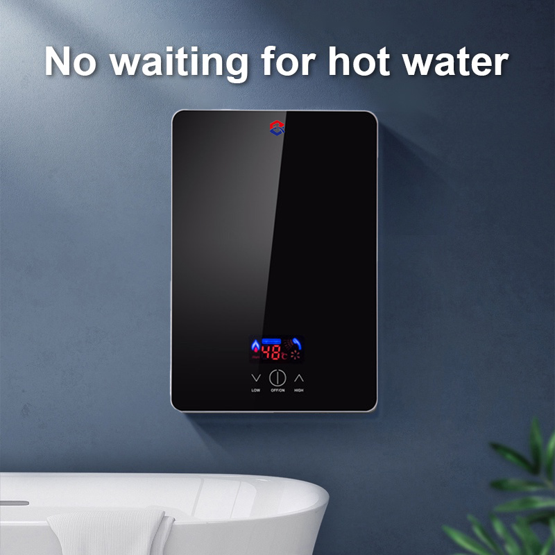 TQTQ Water heater 6000W instant electric Modern LCD Water Heater Shower ...