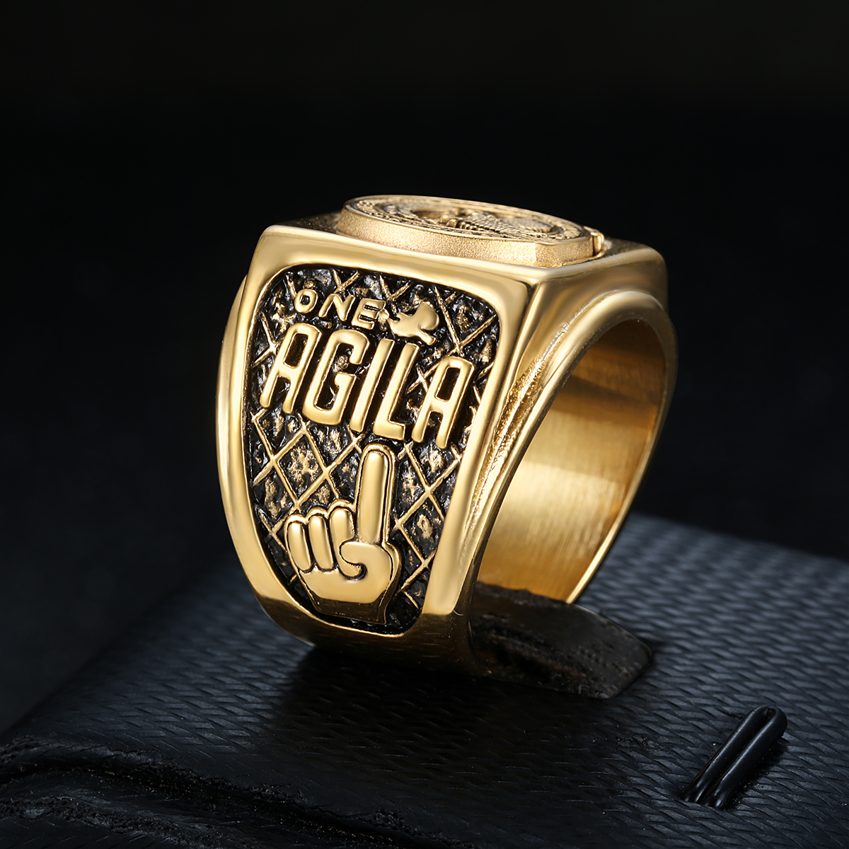 Stainless Steel One Agila TFOE Eagles Ring for Men Size 7-13 | Shopee ...