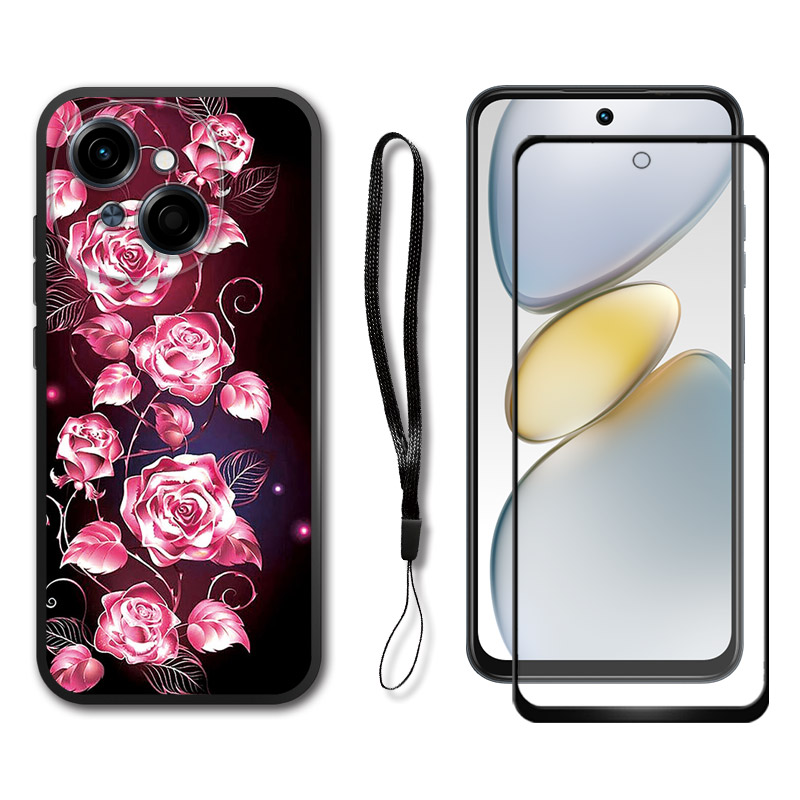 2 IN 1 Case For Tecno Spark Go 1/Go 2025/POP 9 Phone Case With Ceramic ...