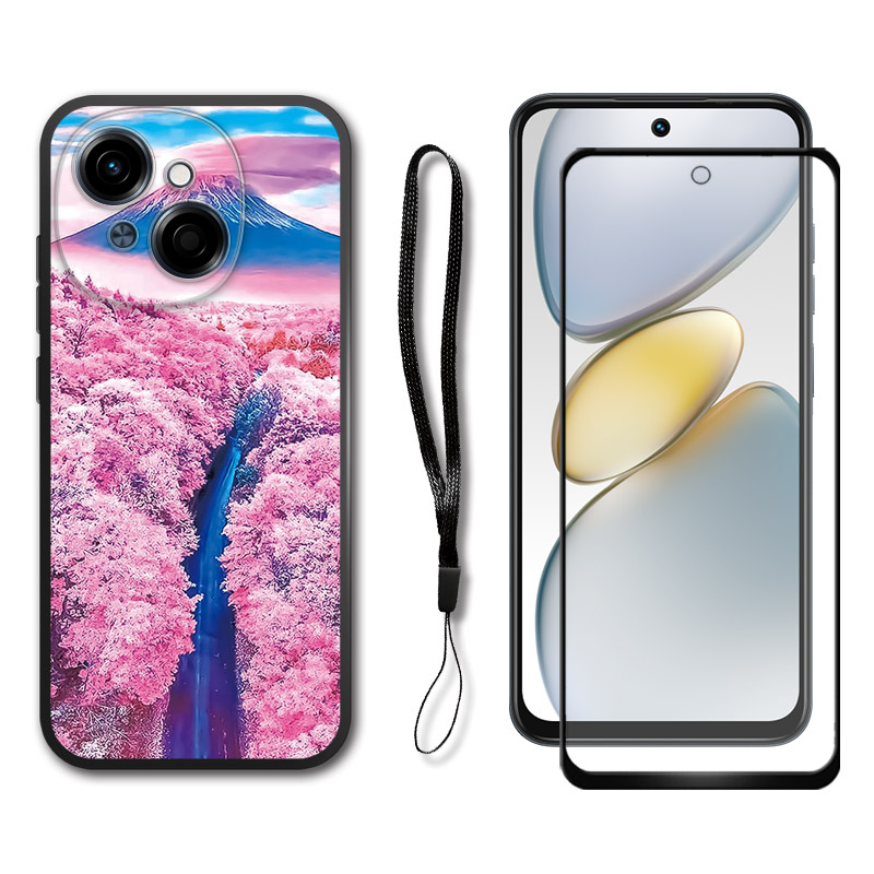 2 IN 1 Case For Tecno Spark Go 1/Go 2025/POP 9 Phone Case With Ceramic ...