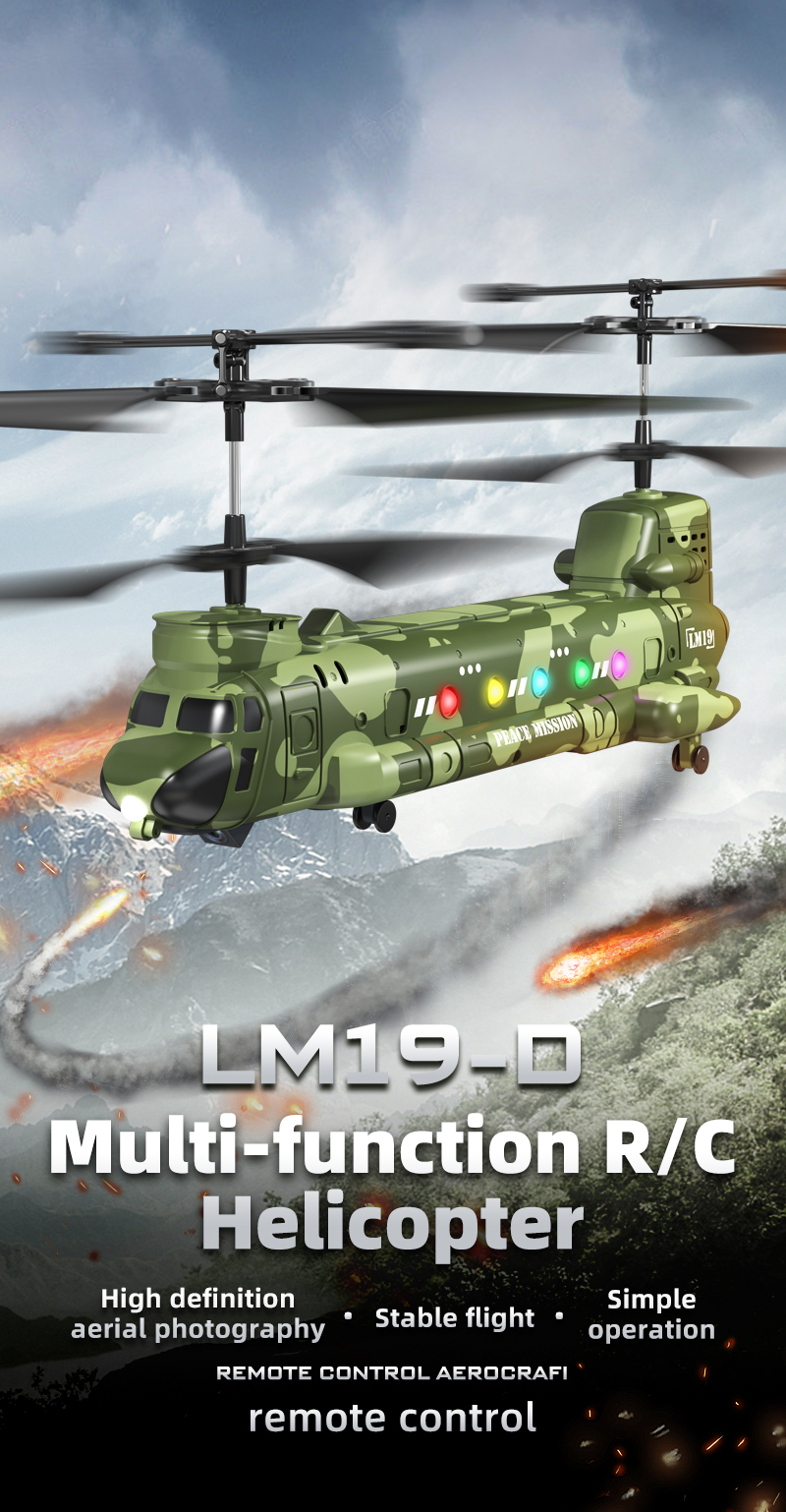 New LM19 D Chinook Helicopter 2.4g Remote Control Aircraft Hd Aerial ...