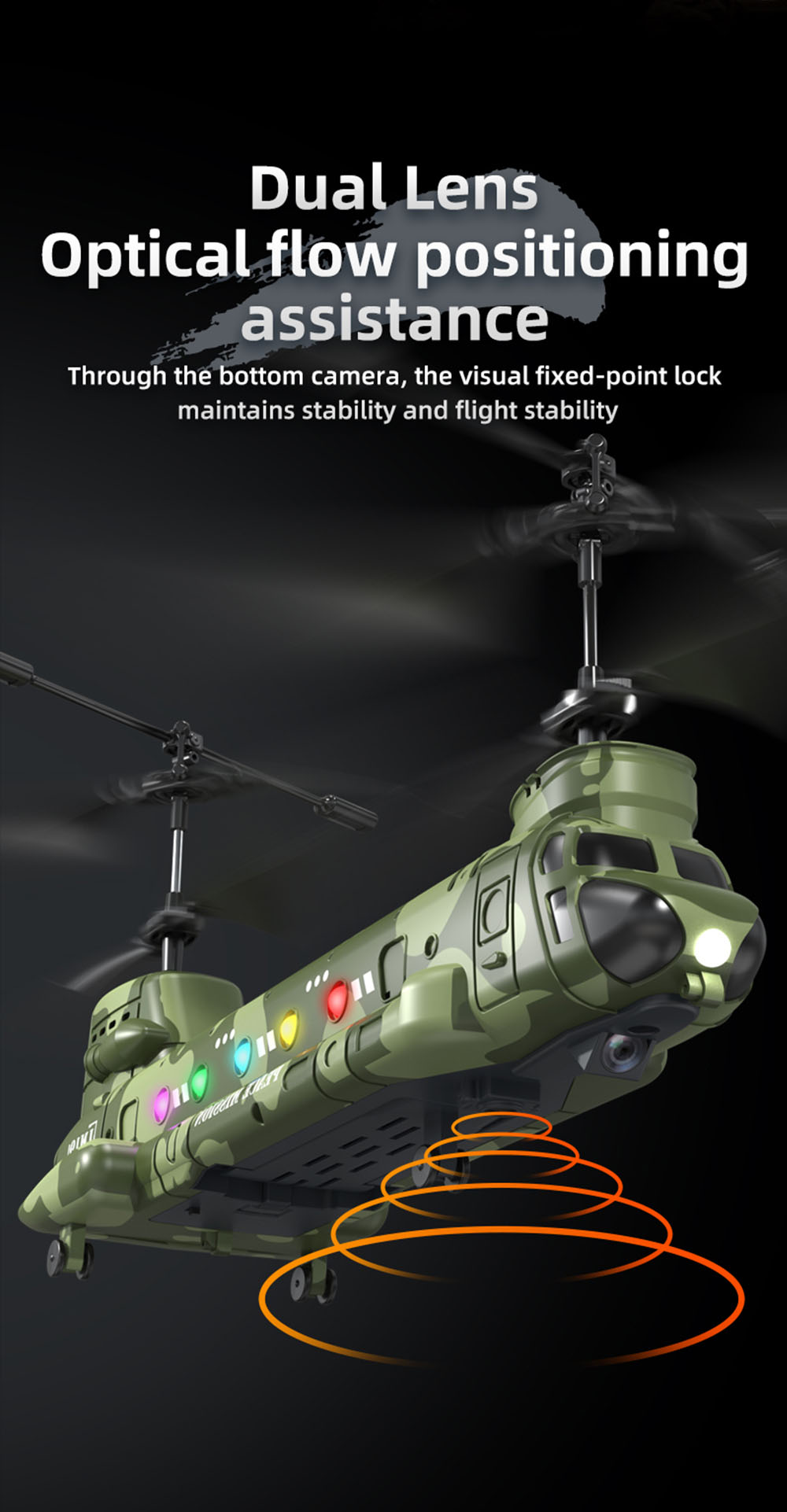 New LM19 D Chinook Helicopter 2.4g Remote Control Aircraft Hd Aerial ...