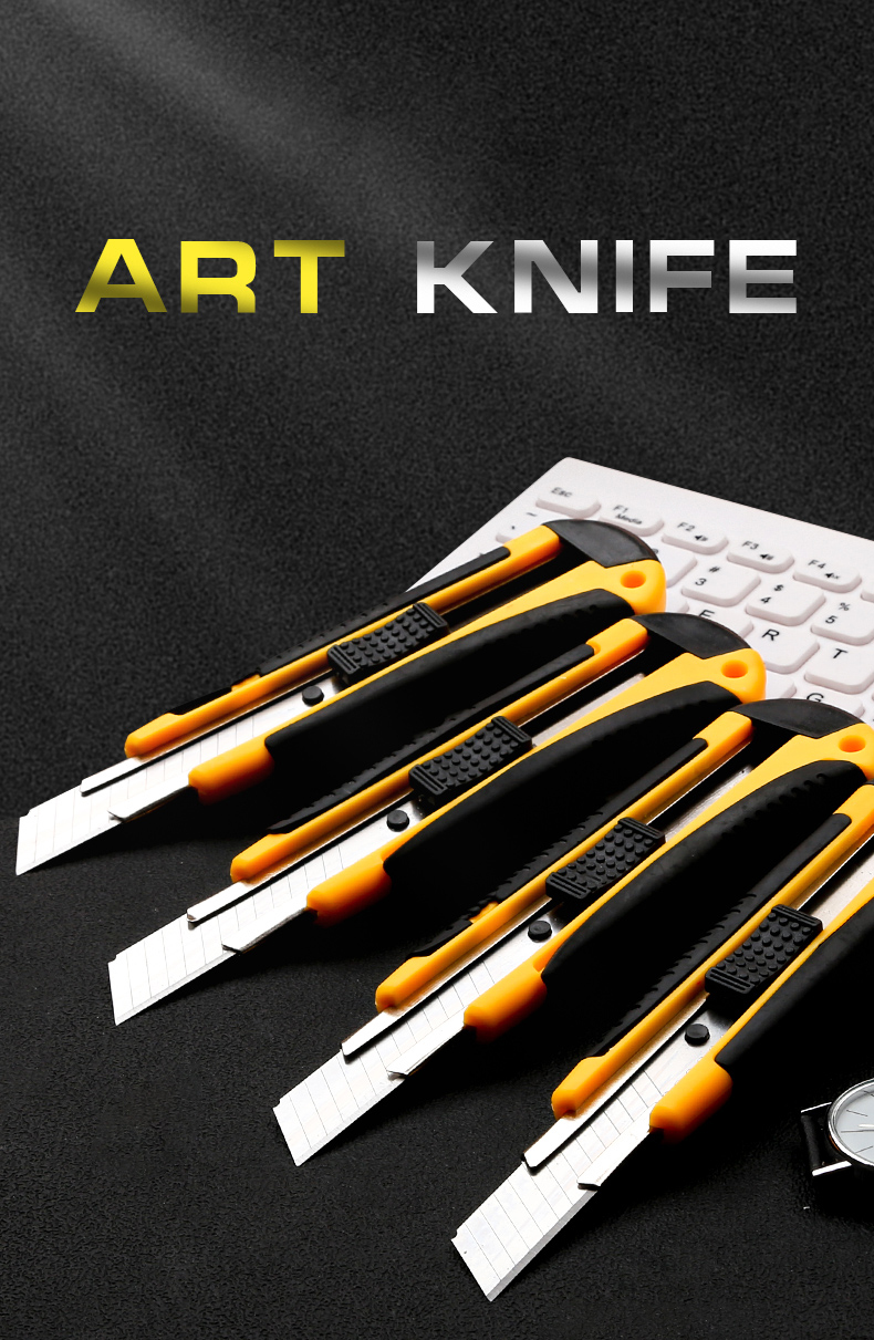 Heavy Duty Large Retractable Utility Cutter Knife With Blades School ...