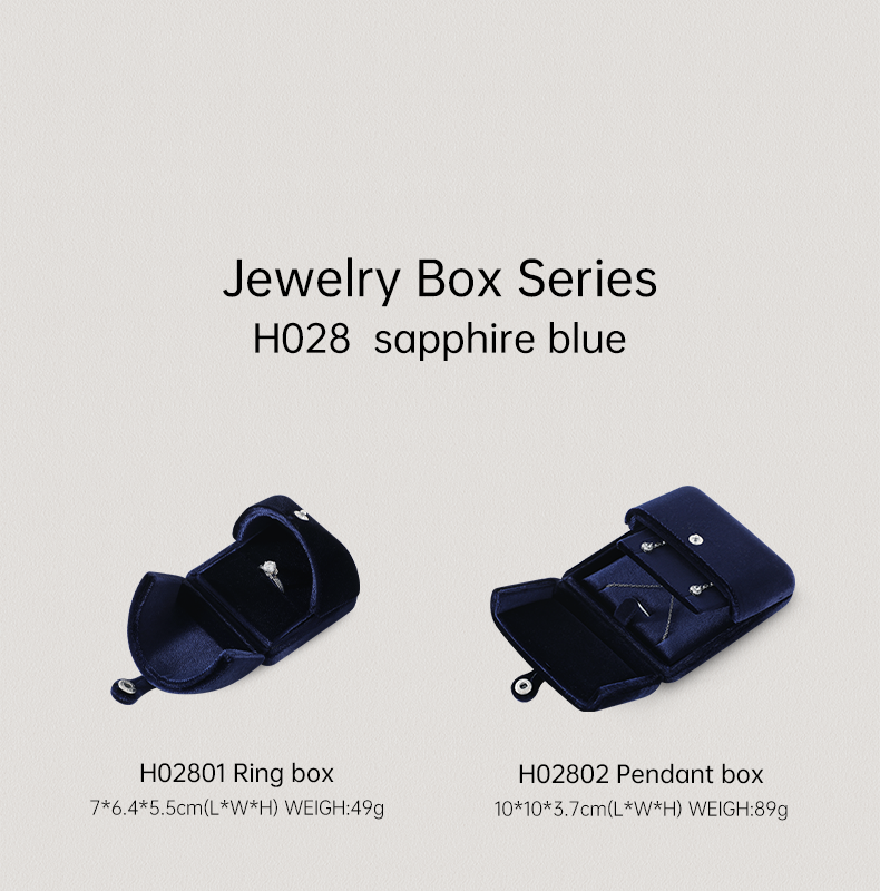 Yinbeini Velvet Ring Box Jewelry Pendant Necklace Storage Box H028 | Shopee Philippines