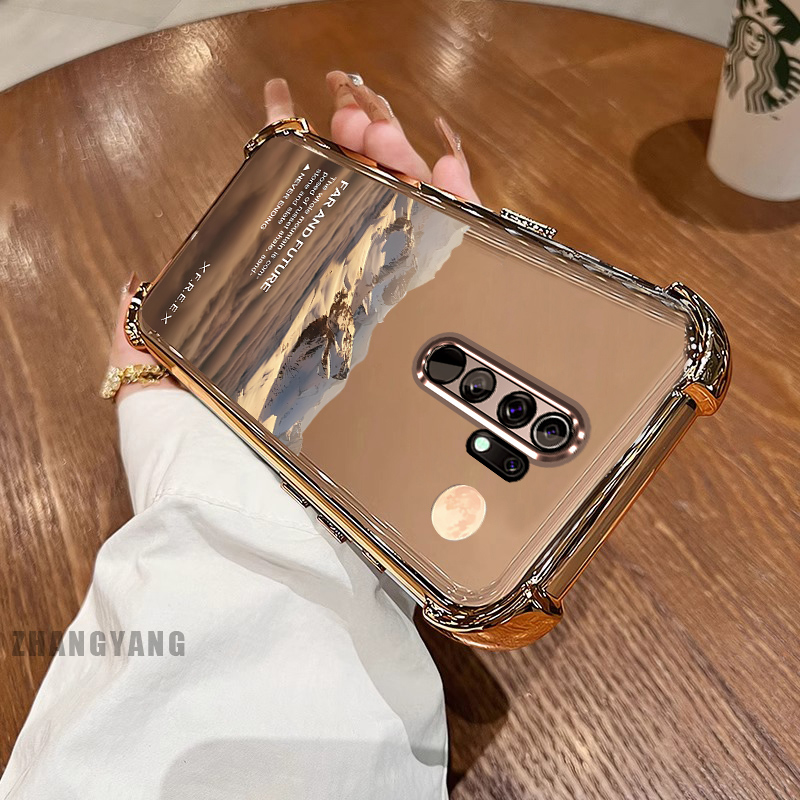 【New Color】Case For OPPO A5 2020 A9 2020 Four corner electroplated anti ...