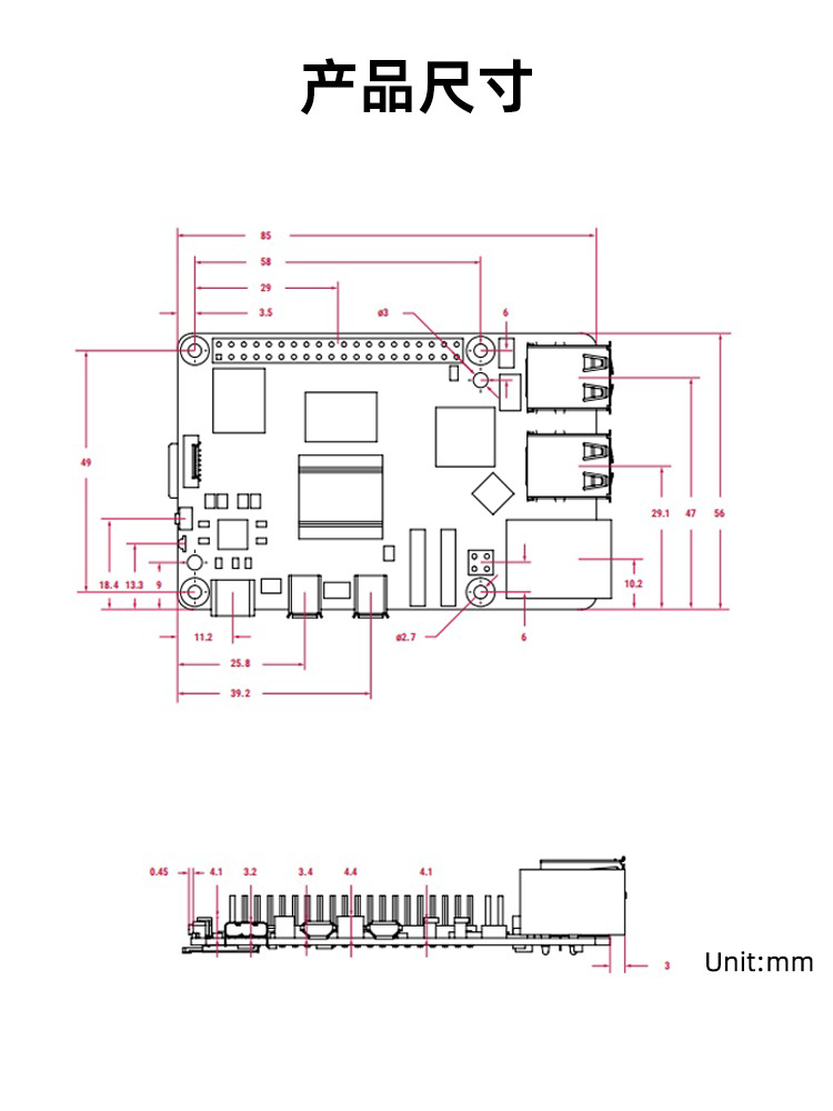 Raspberry Pi 5th generation 5B/4B development board Raspberry Pi 5 8GB motherboard Python ...