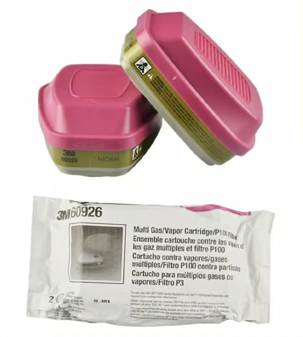 3M 60926 Cartridge / Filter Multi Gas/Vapor P100 Replacement Respirator ...