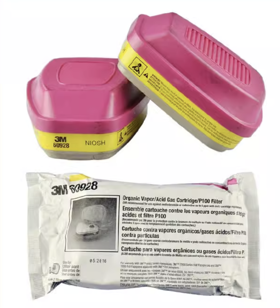 3M 60926 Cartridge / Filter Multi Gas/Vapor P100 Replacement Respirator ...